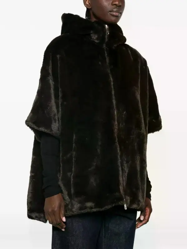 SERGIO MORETTI FIRENZE Faux Fur Hooded Jacket
