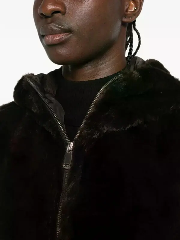 SERGIO MORETTI FIRENZE Faux Fur Hooded Jacket