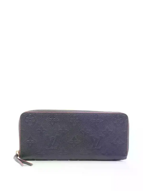 LOUIS VUITTON Clemence Monogram Empreinte Wallet - Grey