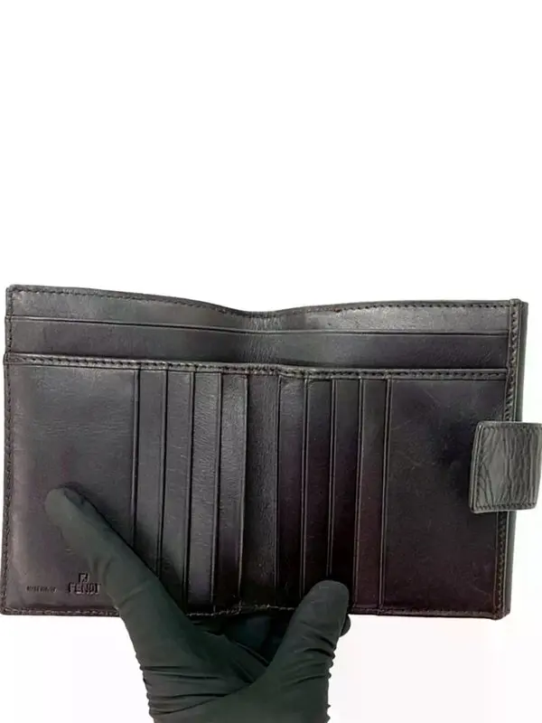 Fendi 1990-2000 Zucca Canvas Bifold Wallet Small Wallets