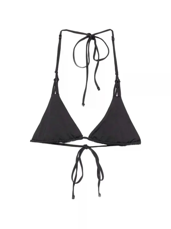 Frankies Bikinis X Jennie Encore Triangle Bikini Top - Black