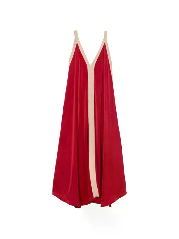MOUTAKI Sleeveless Maxi Dress - Red