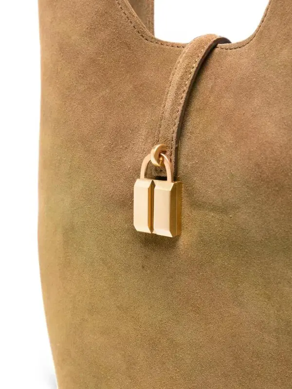 DEMELLIER Siena Padlock Detail Shoulder Bag - Neutrals