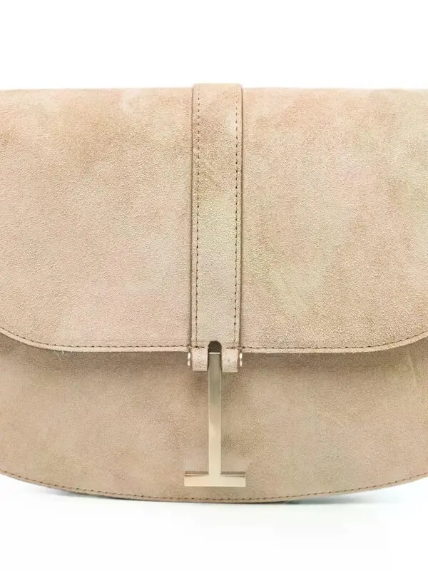 TOM FORD Kara T-bar Suede Crossbody Bag - Neutrals