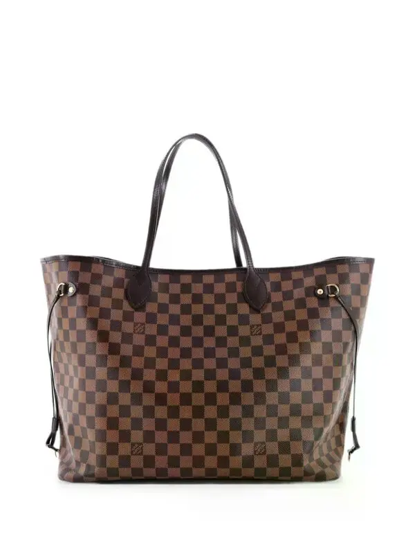 LOUIS VUITTON Neverfull Nm Damier Gm Tote Bag - Brown