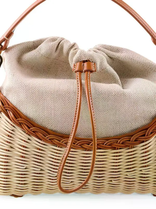 Rodo Adria Wicker Tote Bag