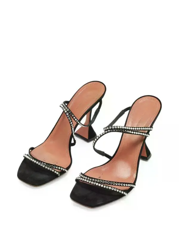 Amina Muaddi Gilda Crystal-embellished Heeled Sandals