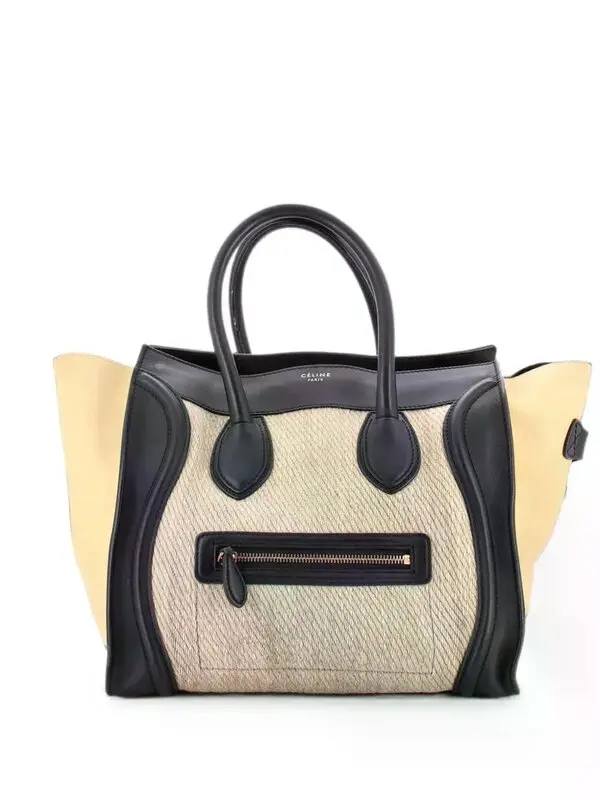 Celine Tricolor Luggage Bag - Neutrals