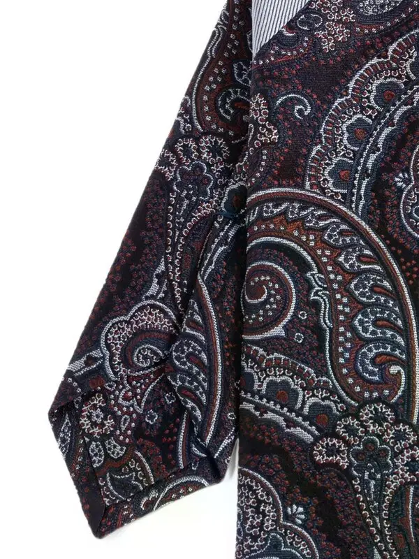 Etro Paisley Stripe Silk Tie