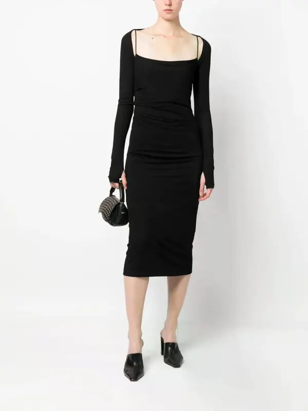 Helmut Lang Open-back Midi Dress