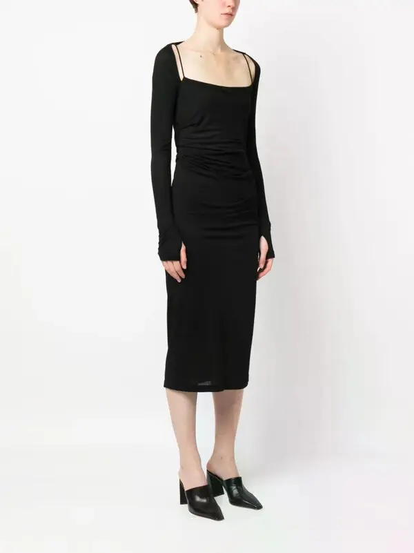 Helmut Lang Open-back Midi Dress