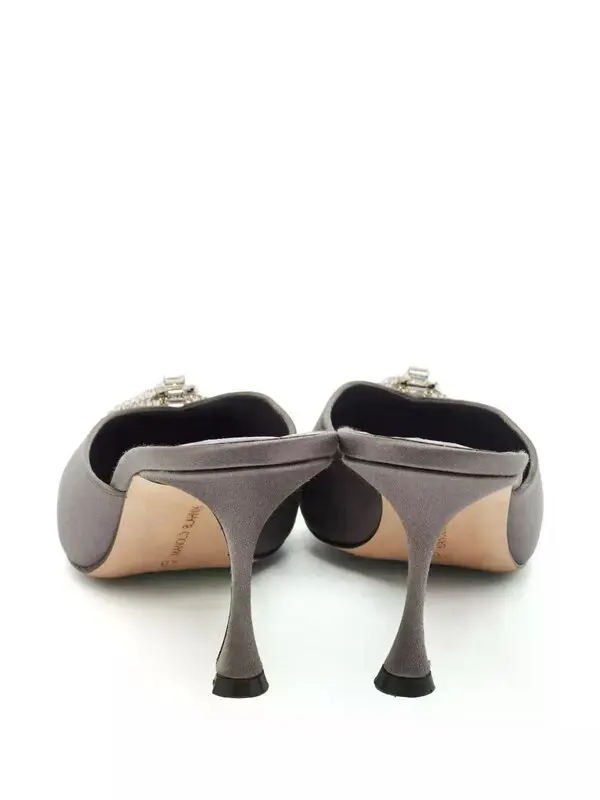 Manolo Blahnik Crystal Embellished Sandals