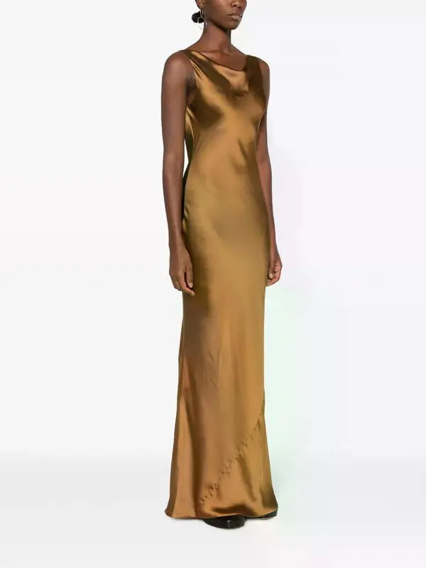 Norma Kamali Maria Satin Gown