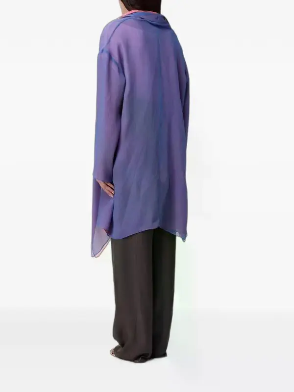 Giorgio Armani Triple-layer Silk Cape