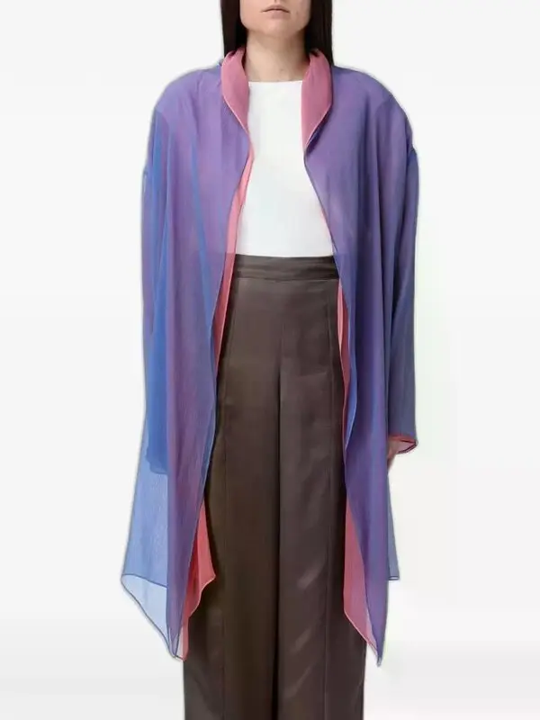 Giorgio Armani Triple-layer Silk Cape