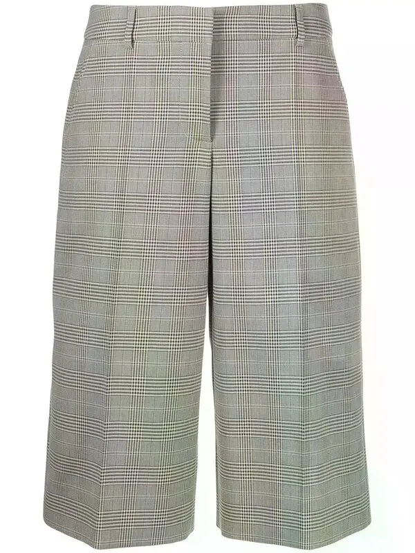Moschino Plaid Check Cropped Trousers