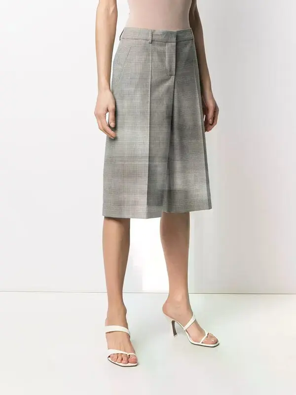 Moschino Plaid Check Cropped Trousers