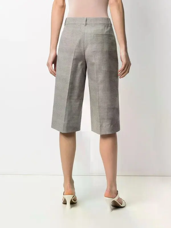 Moschino Plaid Check Cropped Trousers