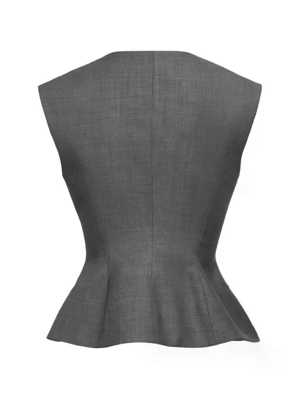 Magda Butrym Peplum Button-up Vest