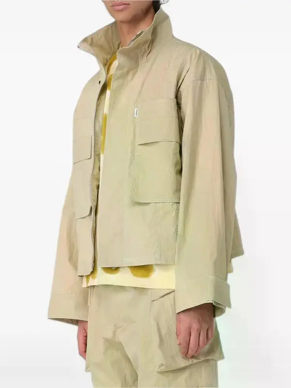 BONSAI High-neck Crinkled Jacket