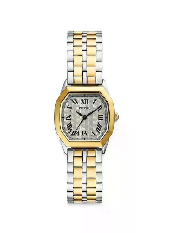 Fossil Harlow Stainless Steel Watch With Roman Numeral Indices