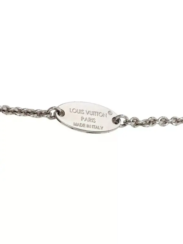 LOUIS VUITTON Essential V Supple Necklace - Silver