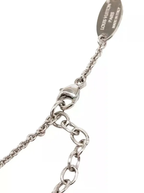 LOUIS VUITTON Essential V Supple Necklace - Silver