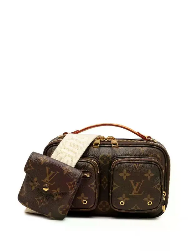 LOUIS VUITTON Monogram Utility Satchel - Brown