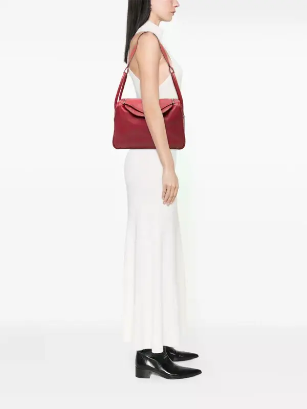 Hermès Lindy 34 Satchel In Swift Leather - Red