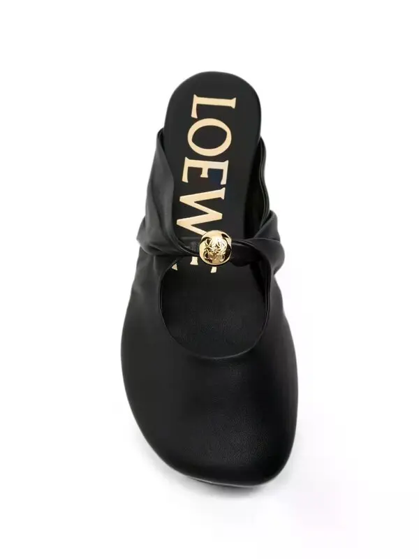 Loewe Ruched Logo-plaque Sandals