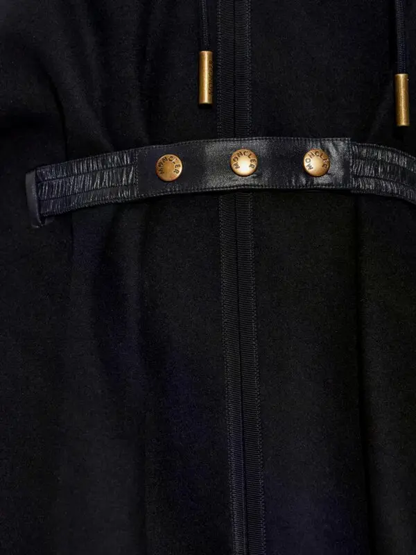 Moncler Hooded Belted Poncho