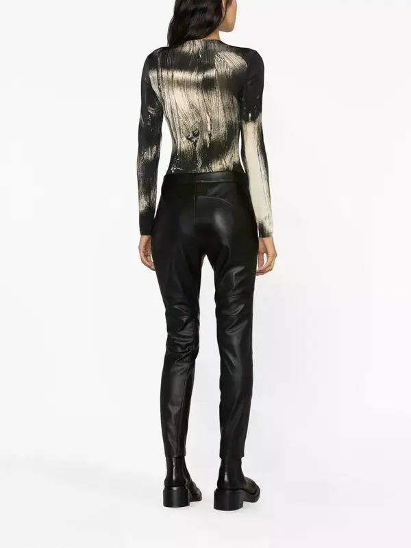 Hugo Faux Leather Tapered Trousers