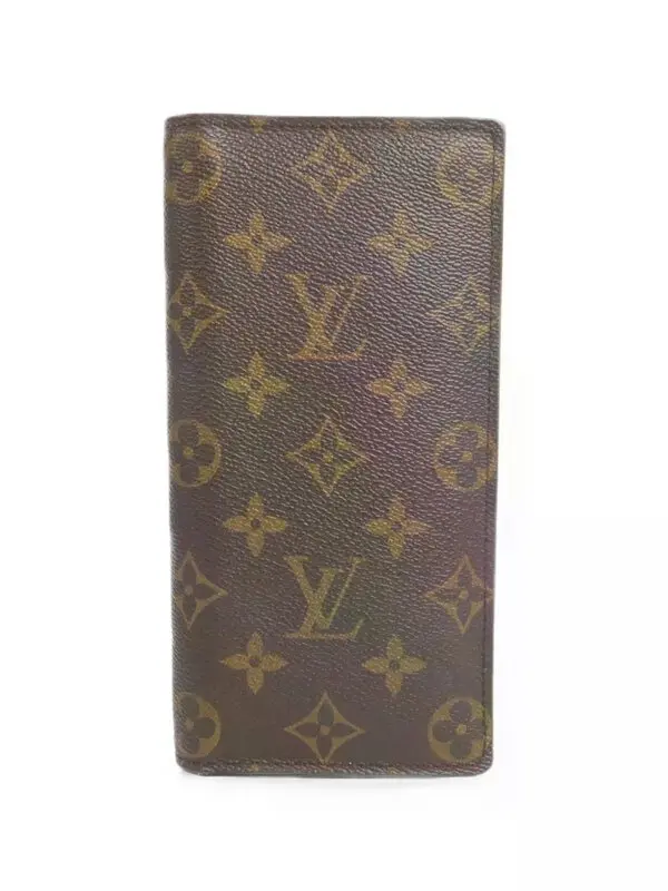 LOUIS VUITTON Brazza Monogram Wallet - Brown