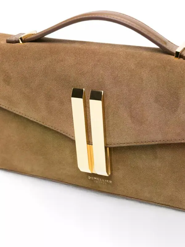 DEMELLIER The Vancouver Leather Clutch Bag - Neutrals