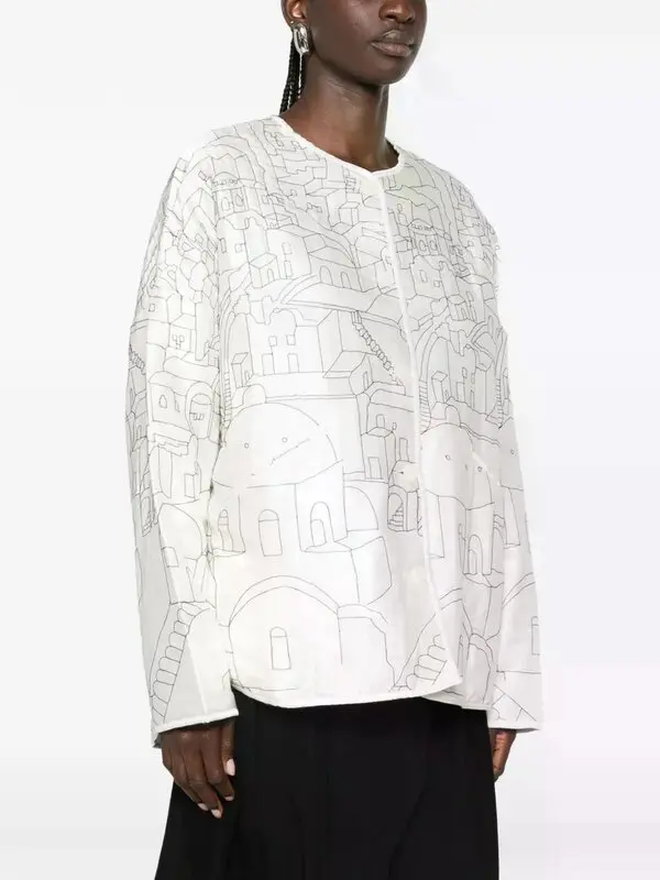 MII Diti Embroidered Collarless Jacket