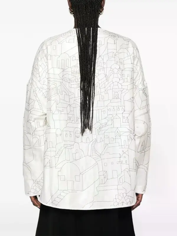 MII Diti Embroidered Collarless Jacket