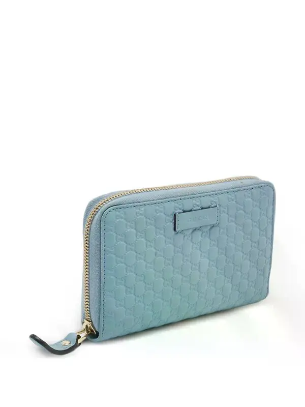 Gucci Microguccissima Zip-around Wallet - Blue