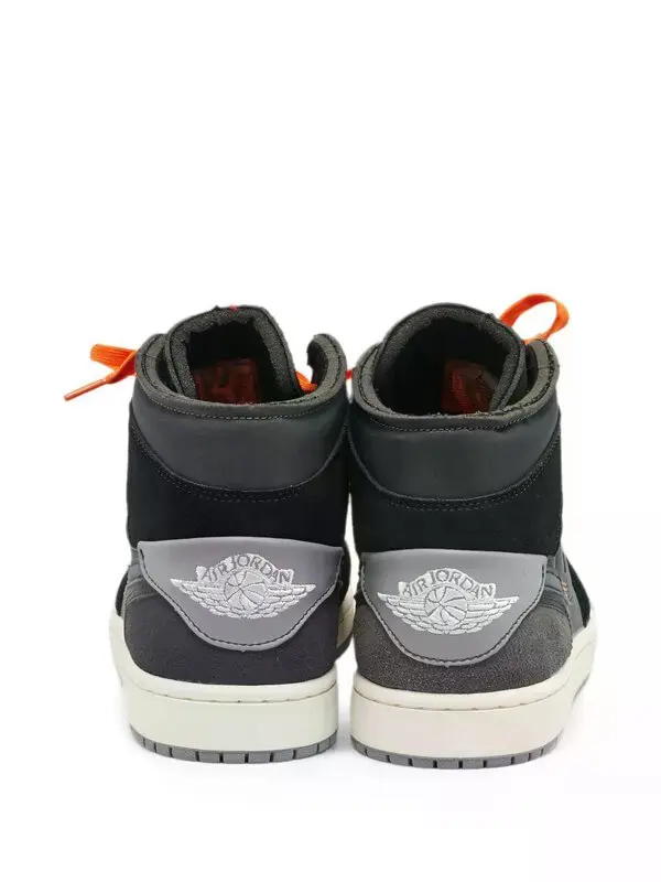 JORDAN Air 1 Mid Se Craft Lace-up Leather Sneakers - Grey