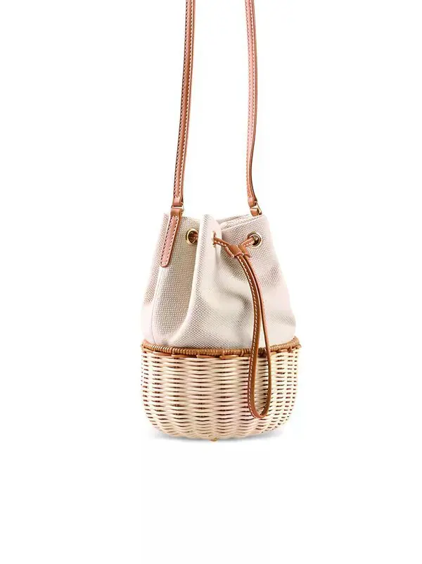 Rodo Adria Wicker Bucket Bag