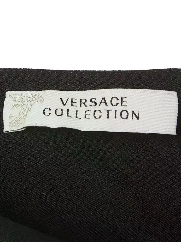 Versace One-shoulder Color-block Asymmetrical Dress