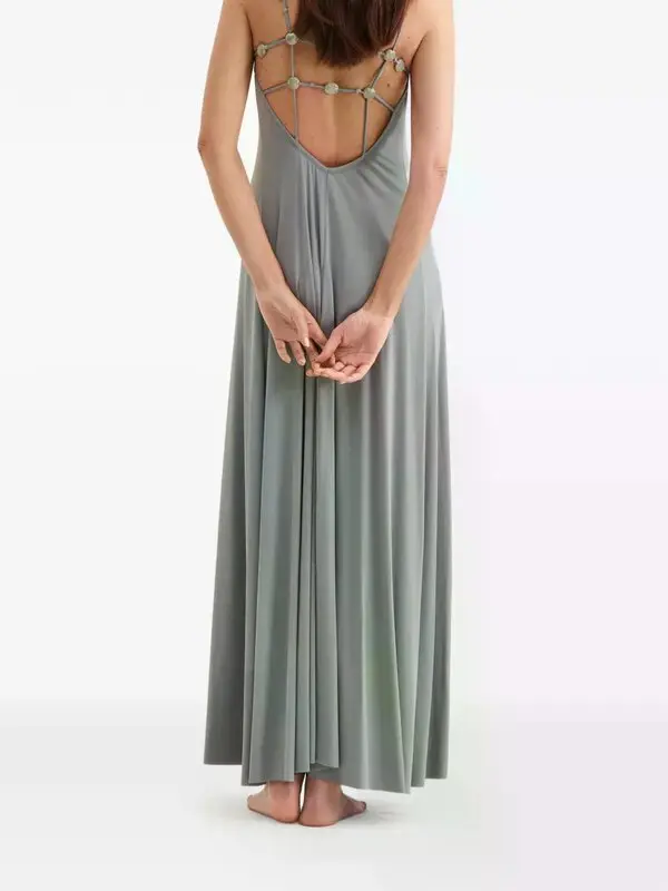 ERES Sculpturale Beaded-strap Maxi Dress