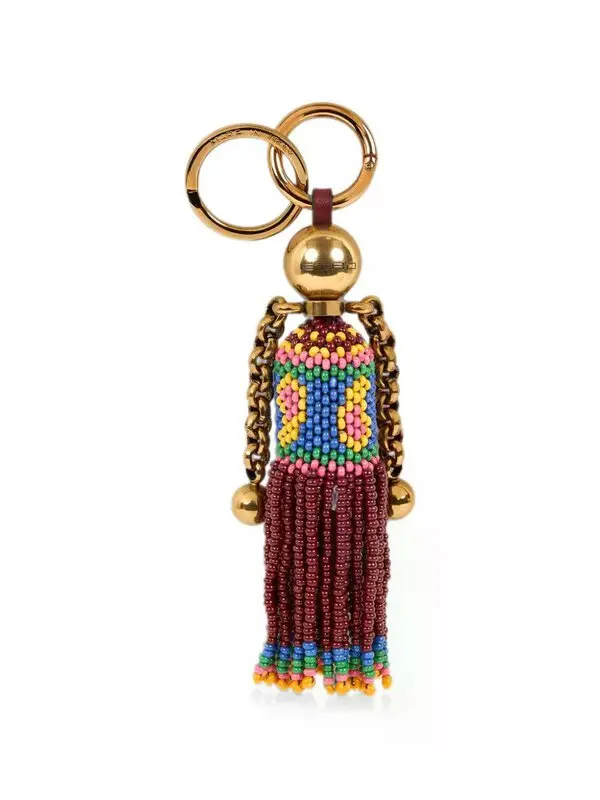 Etro Embellished Doll Charm With Paisley Motif - Red
