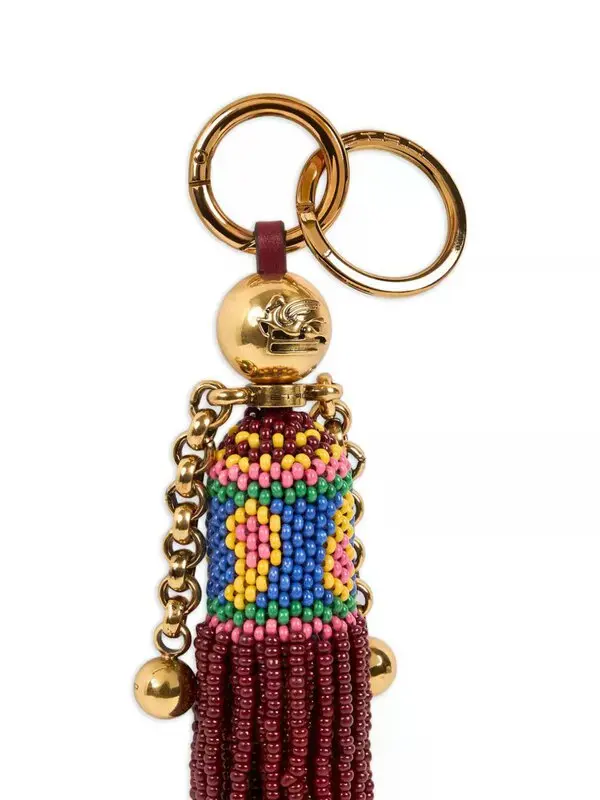Etro Embellished Doll Charm With Paisley Motif - Red