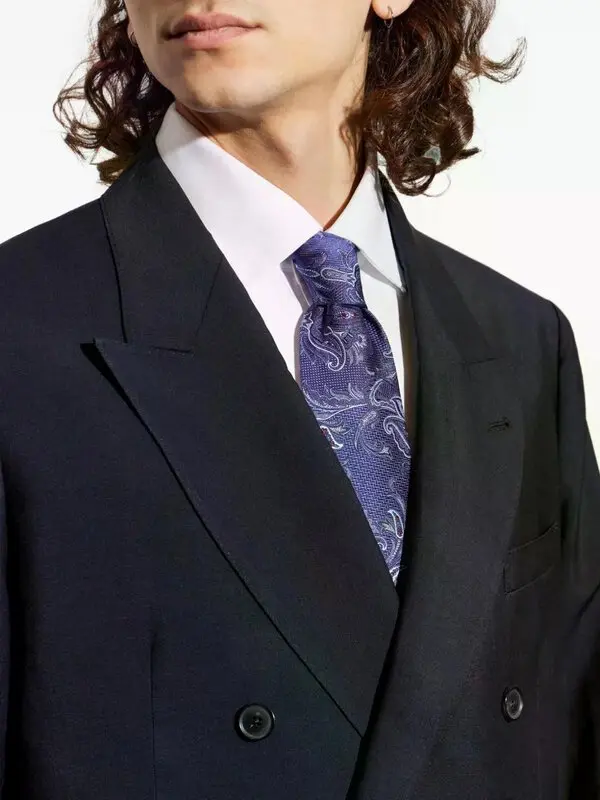 Etro Paisley Silk Neck Tie