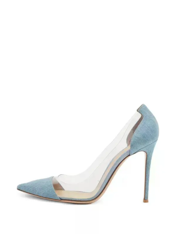 GIANVITO ROSSI Plexi Pointed-toe Pumps