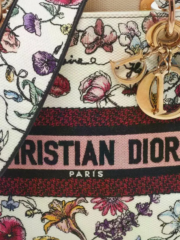 Dior Lady D-lite Tote Bag - Neutrals