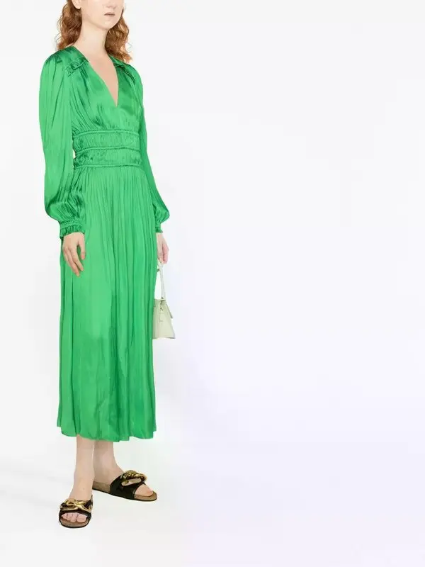 Maje Riannette Flared Midi Dress