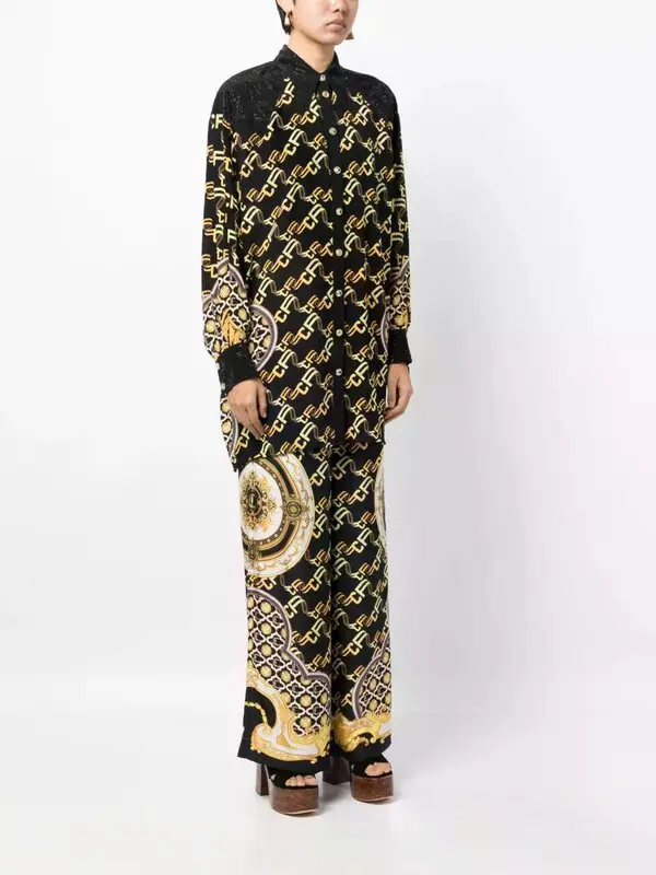 Camilla Graphic-print Silk Shirt