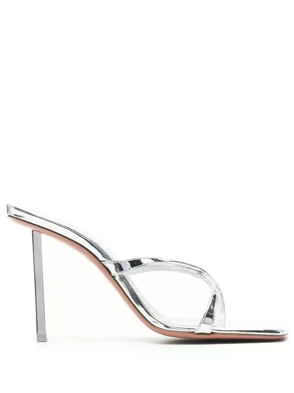 Amina Muaddi Metallic High-heel Sandals