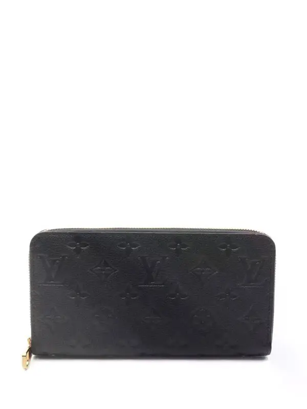 LOUIS VUITTON 2021s Monogram Empreinte Zippy Wallet - Black